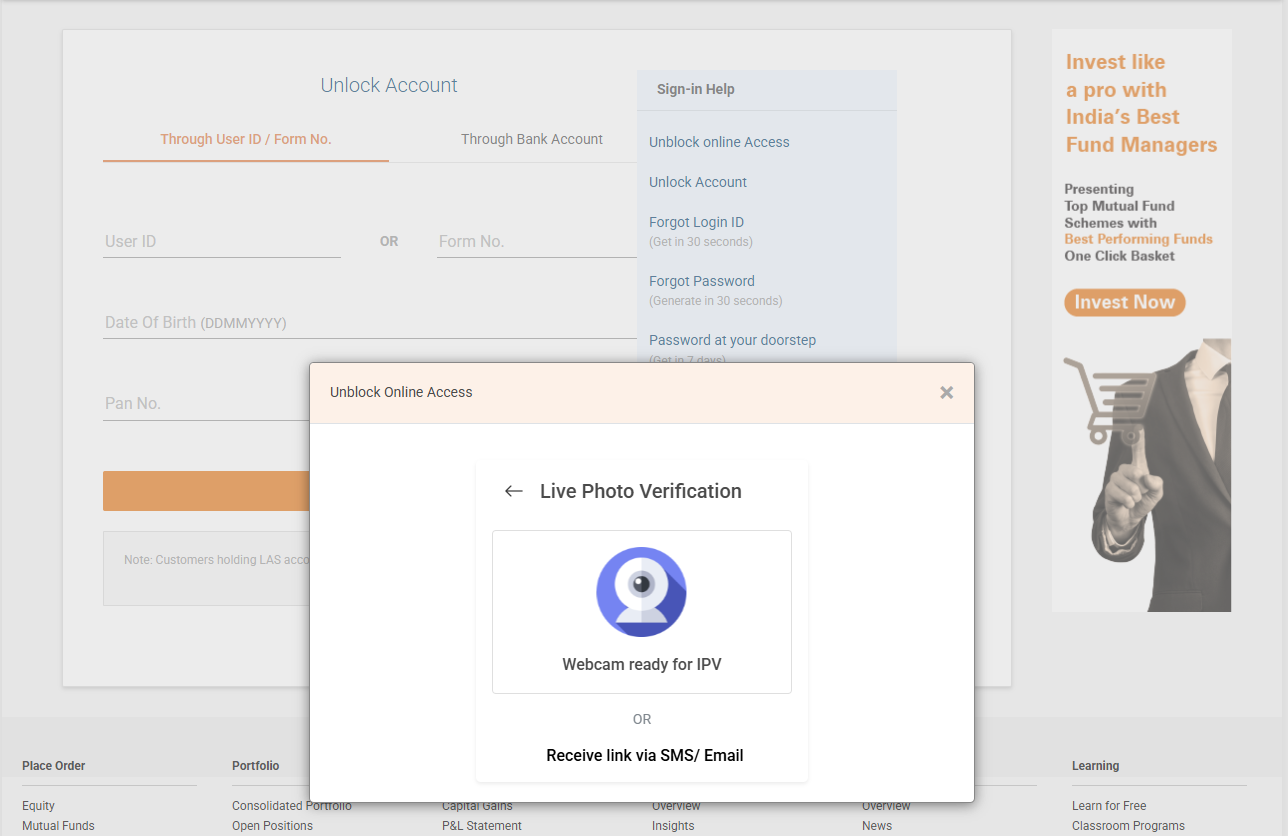 How can I unblock online access to my trading account?| ICICI Direct